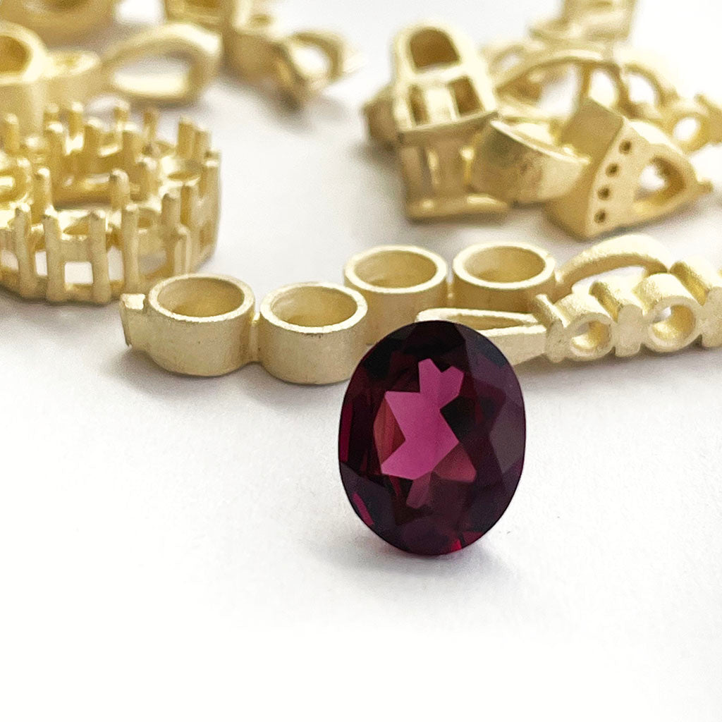 Garnet - Grape Oval Cut - 2.89ct – Afrogem Jewellers
